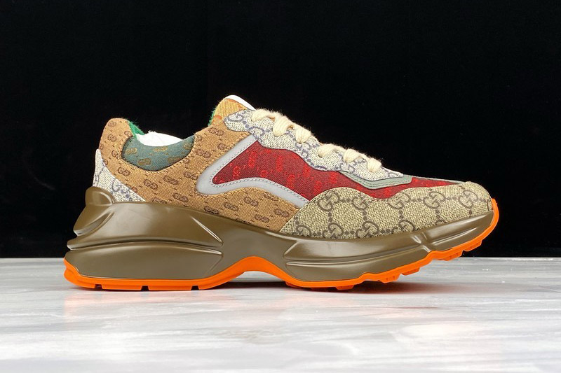 Gucci GG Rhyton Sneaker Beige Brick Red | PerfectKicks Sale All 1:1 ...
