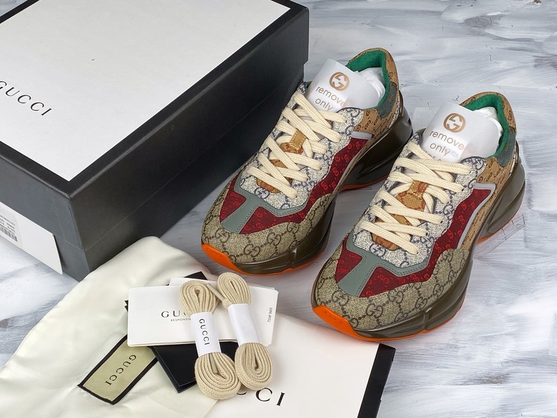 Gucci GG Rhyton Sneaker Beige Brick Red | PerfectKicks Sale All 1:1 ...