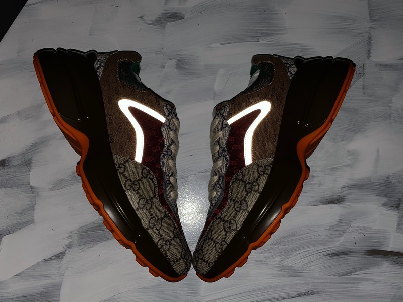 Gucci GG Rhyton Sneaker Beige Brick Red | PerfectKicks Sale All 1:1 ...